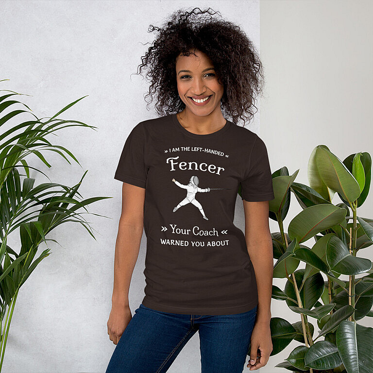Left-Handed Fencer Women T-Shirt - Fencing Love