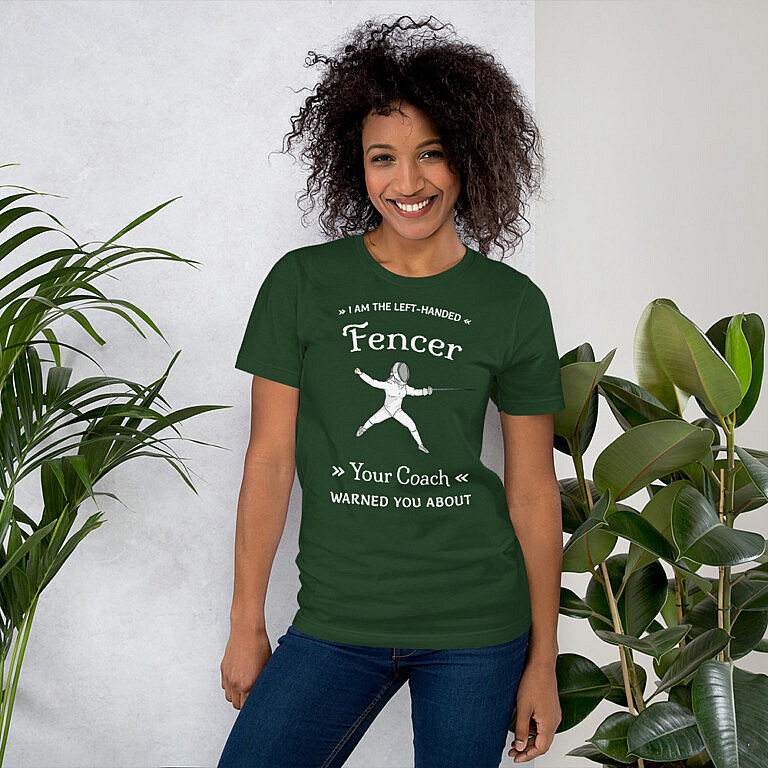 Left-Handed Fencer Women T-Shirt - Fencing Love