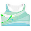 Fencing Waves Sports Bra Light Green - Fencing Love