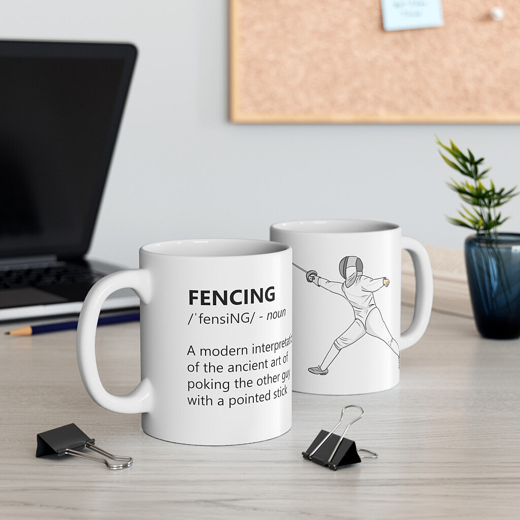 Funny Modern Fencing Sport Definition Mug - Fencing Love