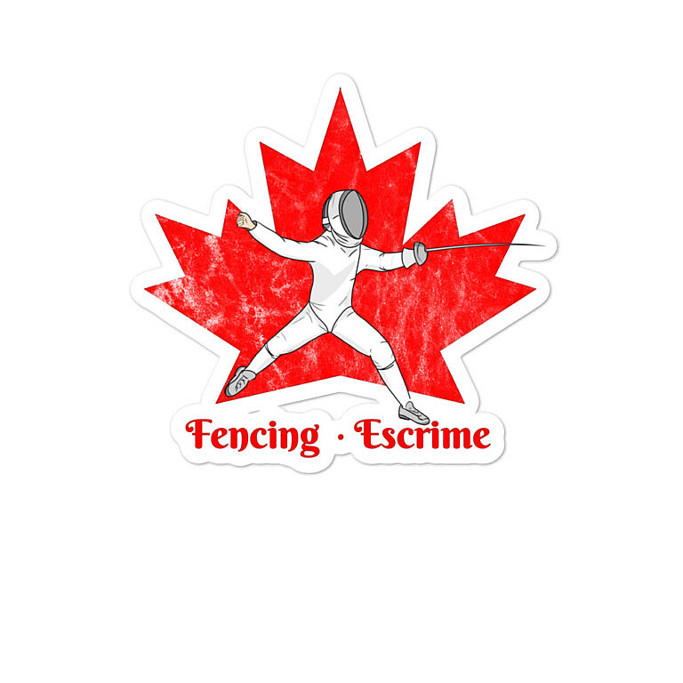 Shop Cool Original Fencing Stickers Online - Fencing Love