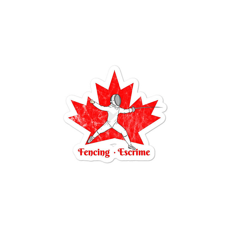 Canada Fencing - Escrime Sticker - Fencing Love
