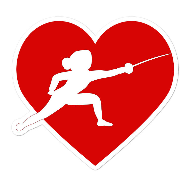 Shop Cool Original Fencing Stickers Online - Fencing Love