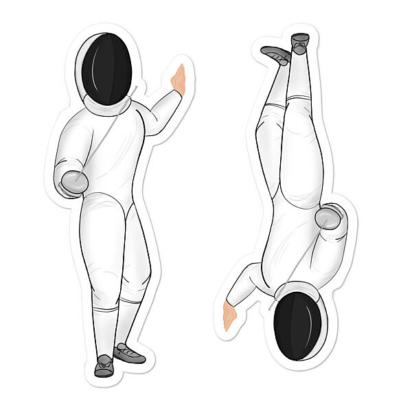 Shop Cool Original Fencing Stickers Online - Fencing Love