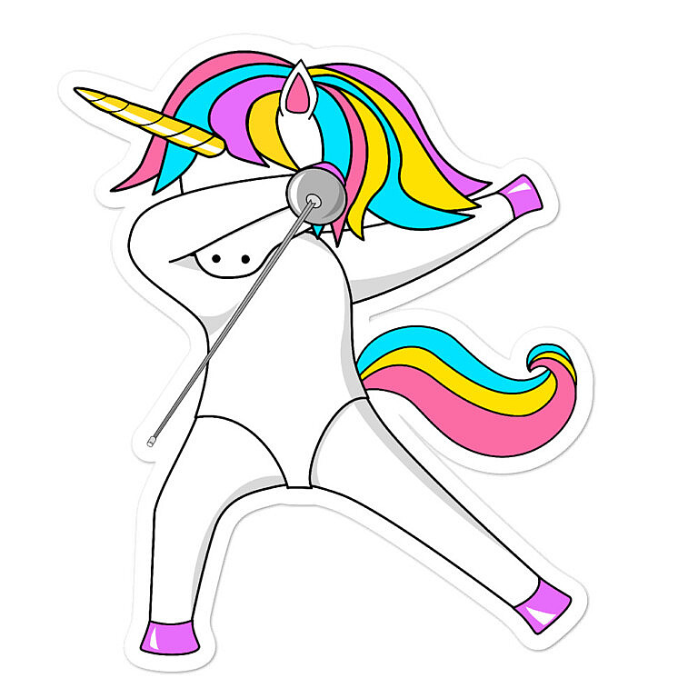 Shop Cool Original Fencing Stickers Online - Fencing Love