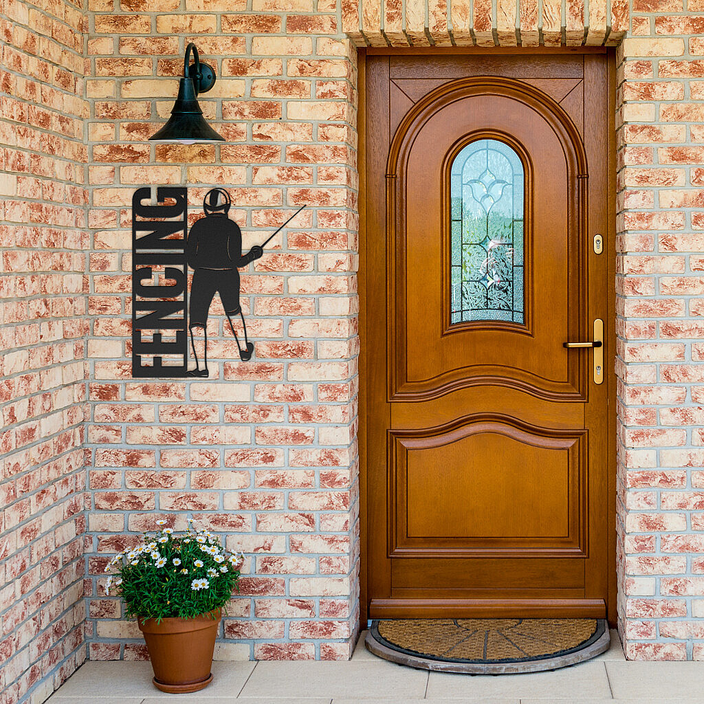 Fencing Metal Sign - Fencing Love