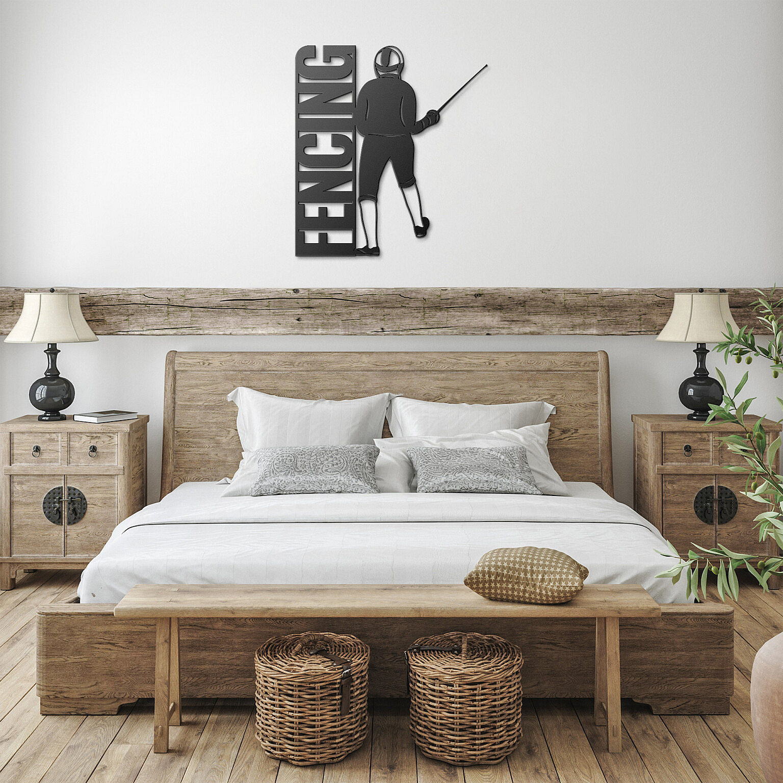 Fencing Metal Sign - Fencing Love