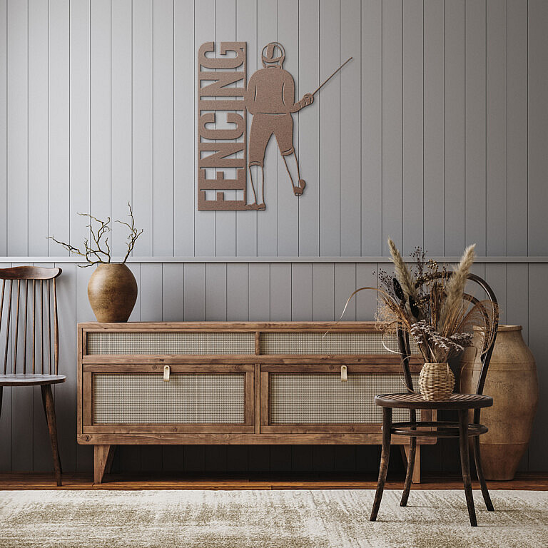 Fencing Metal Sign - Fencing Love