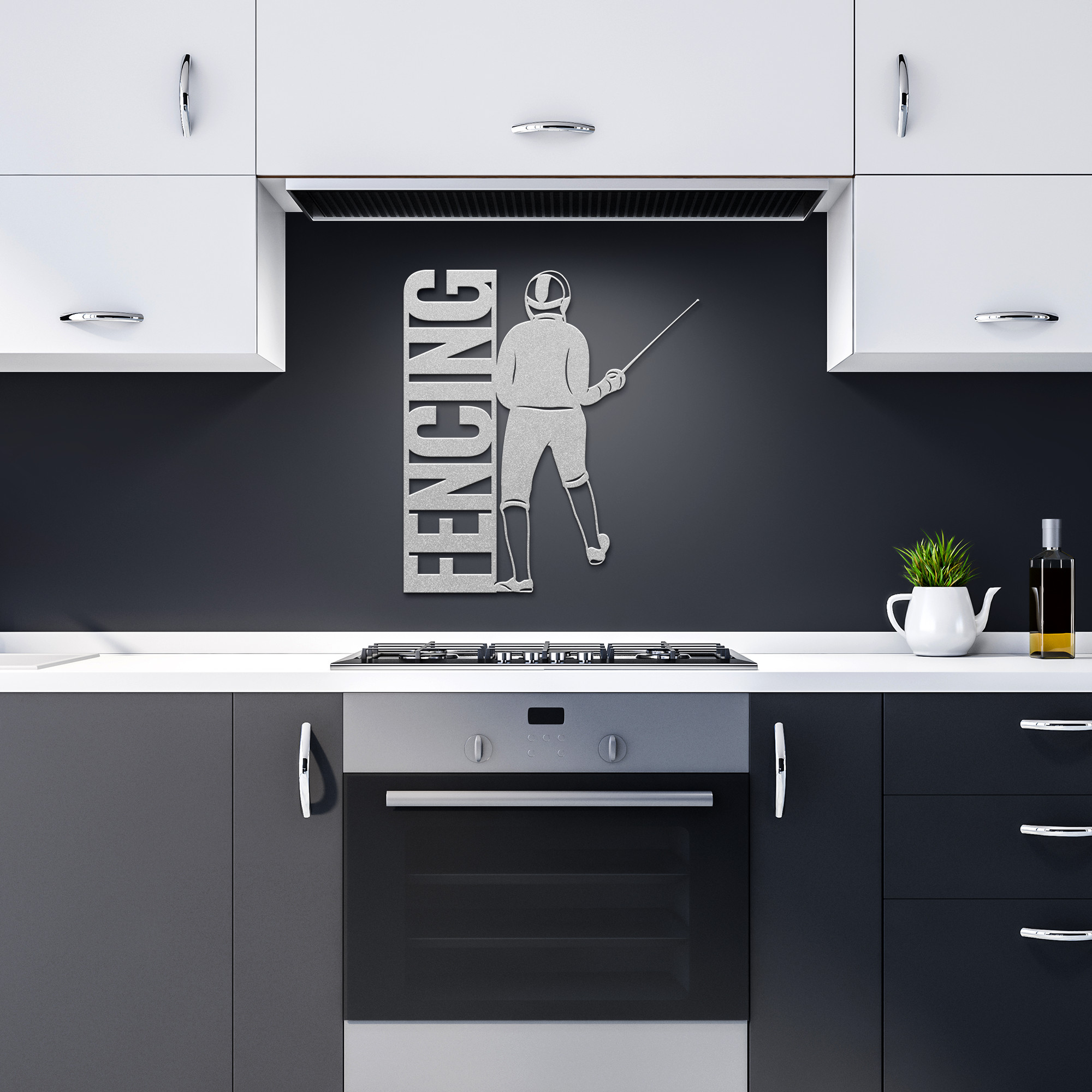 Fencing Metal Sign - Fencing Love