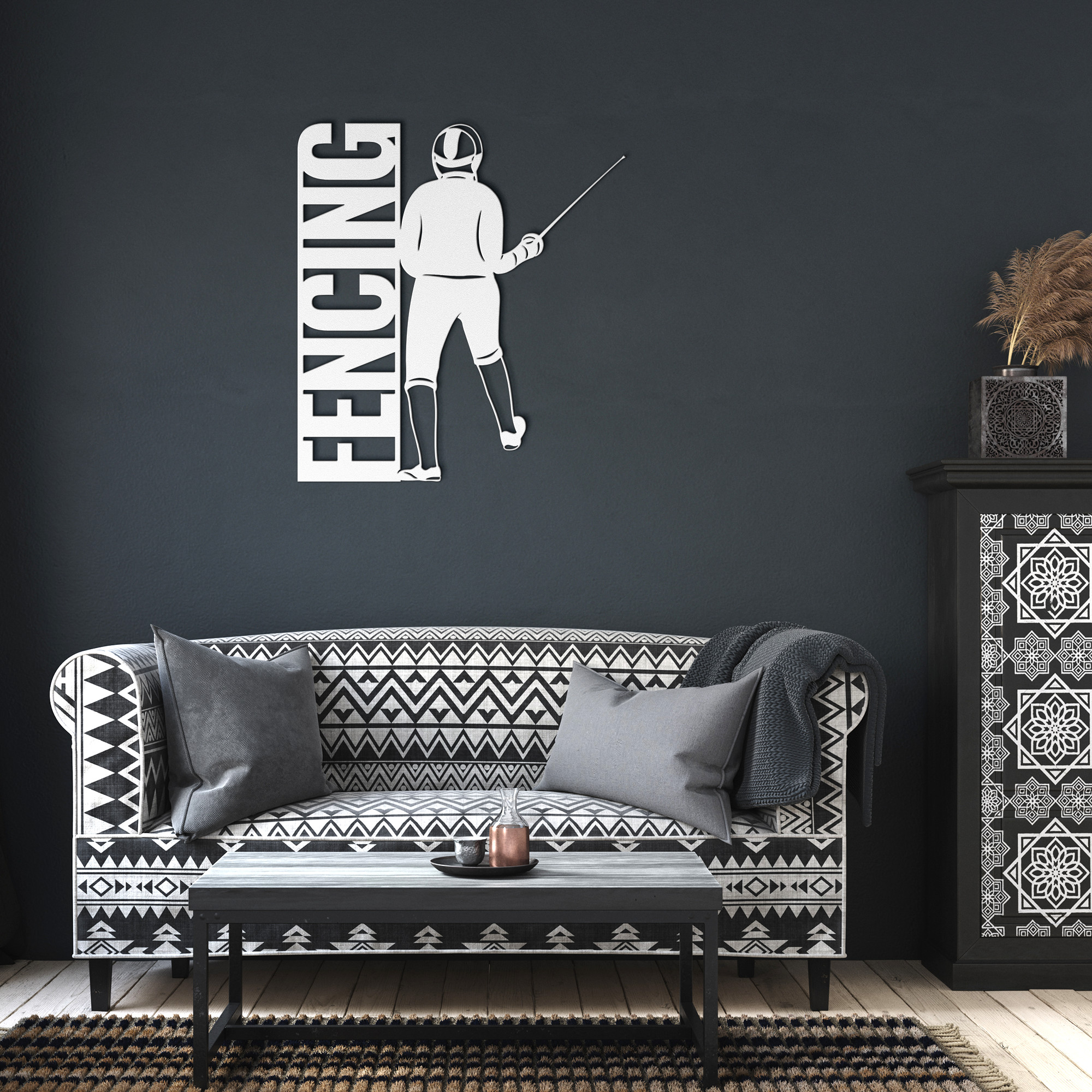 Fencing Metal Sign - Fencing Love