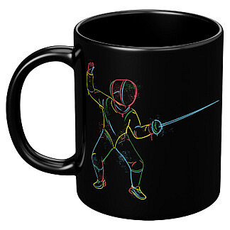 Graffiti Fencer Mug - Fencing Love