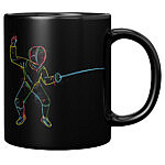 Graffiti Fencer Mug - Fencing Love